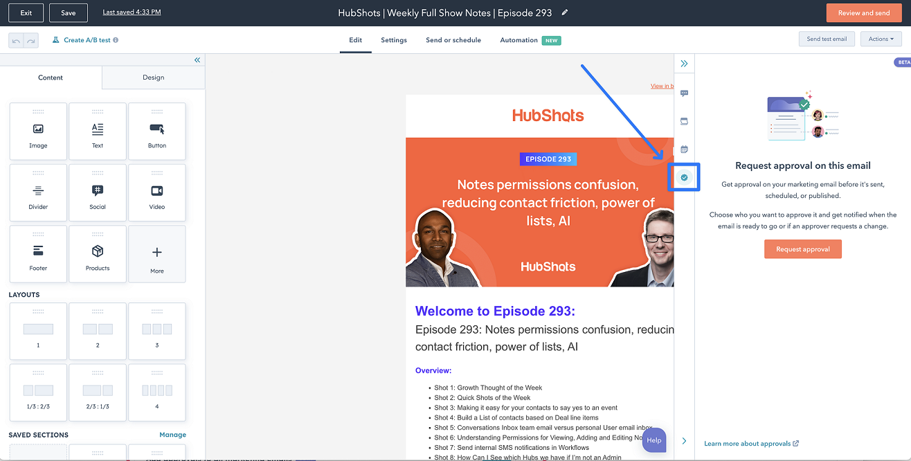 Episode 294: HubSpot in 2023, Approvals functionality, HubSpot Meetings tip, Paid seat gotcha